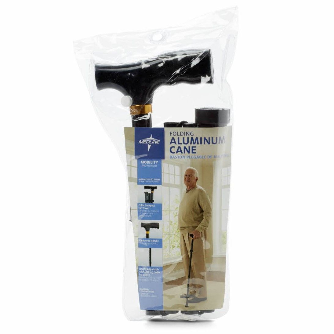 Folding T-Handle Cane, Black – ACE Medical Inc